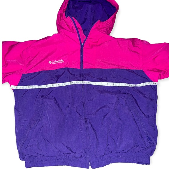 Columbia | Jackets & Coats | Vintage Columbia Pink Purple Colorblock ...